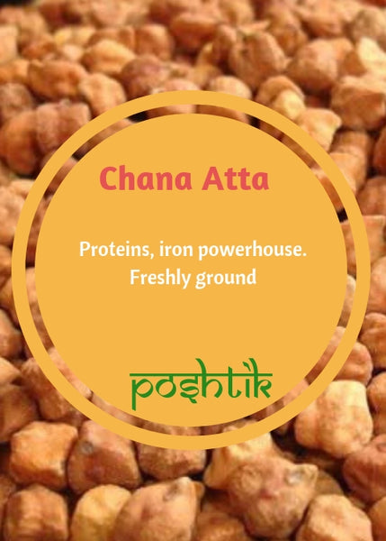 Kala Chana Atta - 1 KG - Poshtik